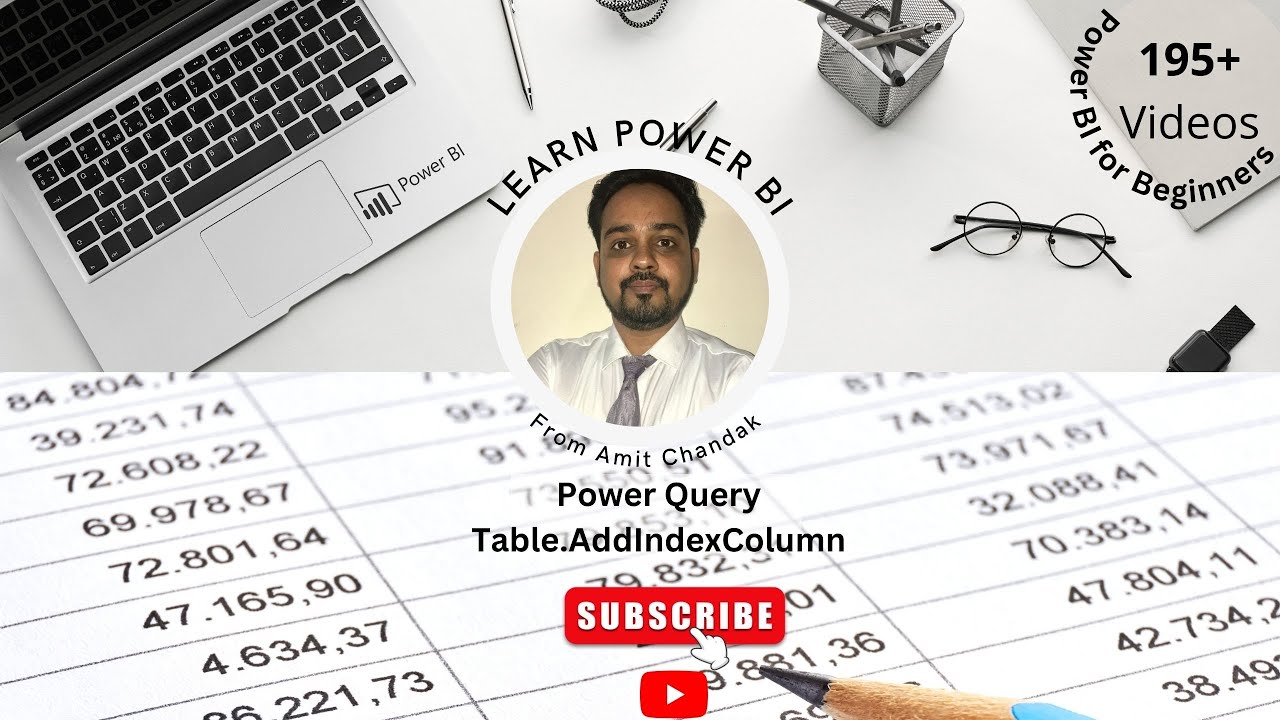 Power BI Beginners 199: Power Query Table.AddIndexColumn