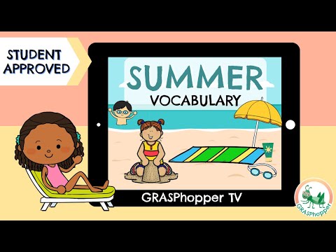 Words about Summer Vocabulary for Kids | Learn about words in summer in English | Vocabulary Scenes