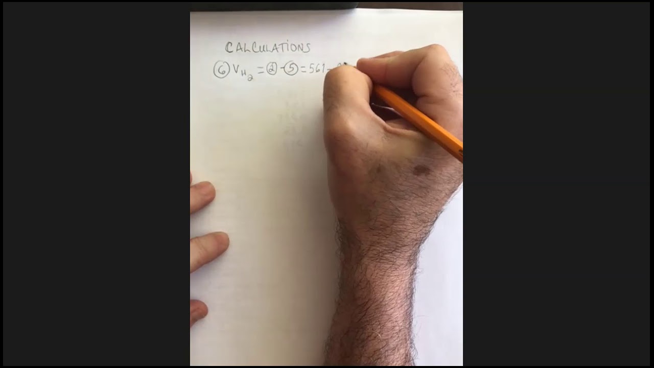 CHEM 1A Experiment 7 Calcs