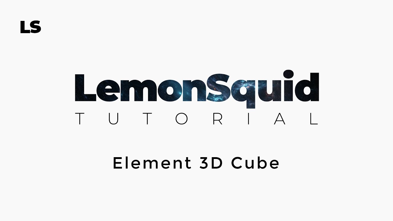 Element 3D Tutorial #1 | Display a video on a Element 3D Cube