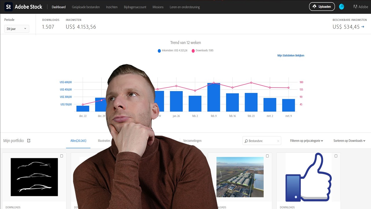 My Adobe Stock Contributor Earnings in 2026 So Far $4.140,40