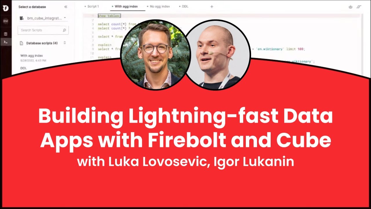 Building Lightning-fast Data Apps with Firebolt and Cube