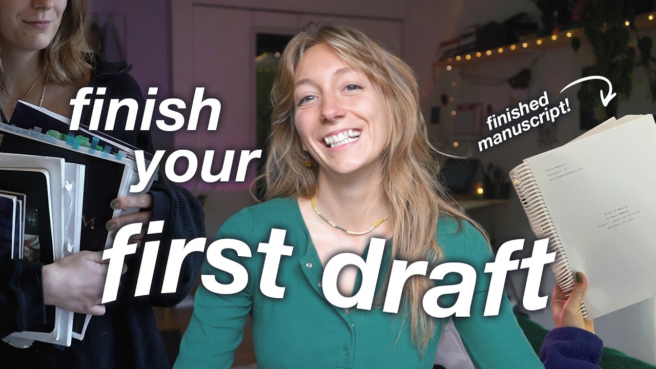 how to FINISH your first draft! ✨ reminders & advice for writing a book and FINALLY finishing it!