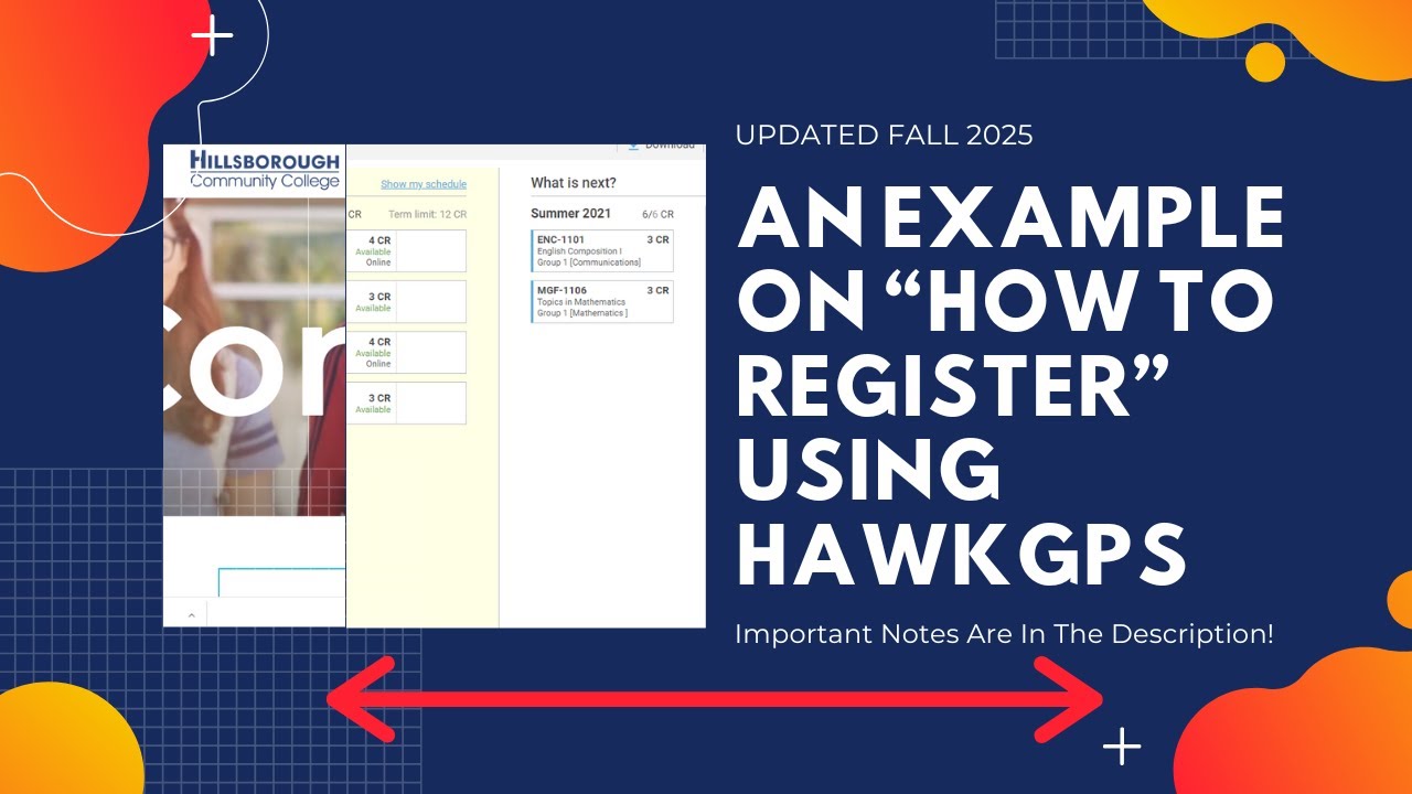 2025 HawksGPS Registration Guide, and How to Pick classes at HCC in Florida