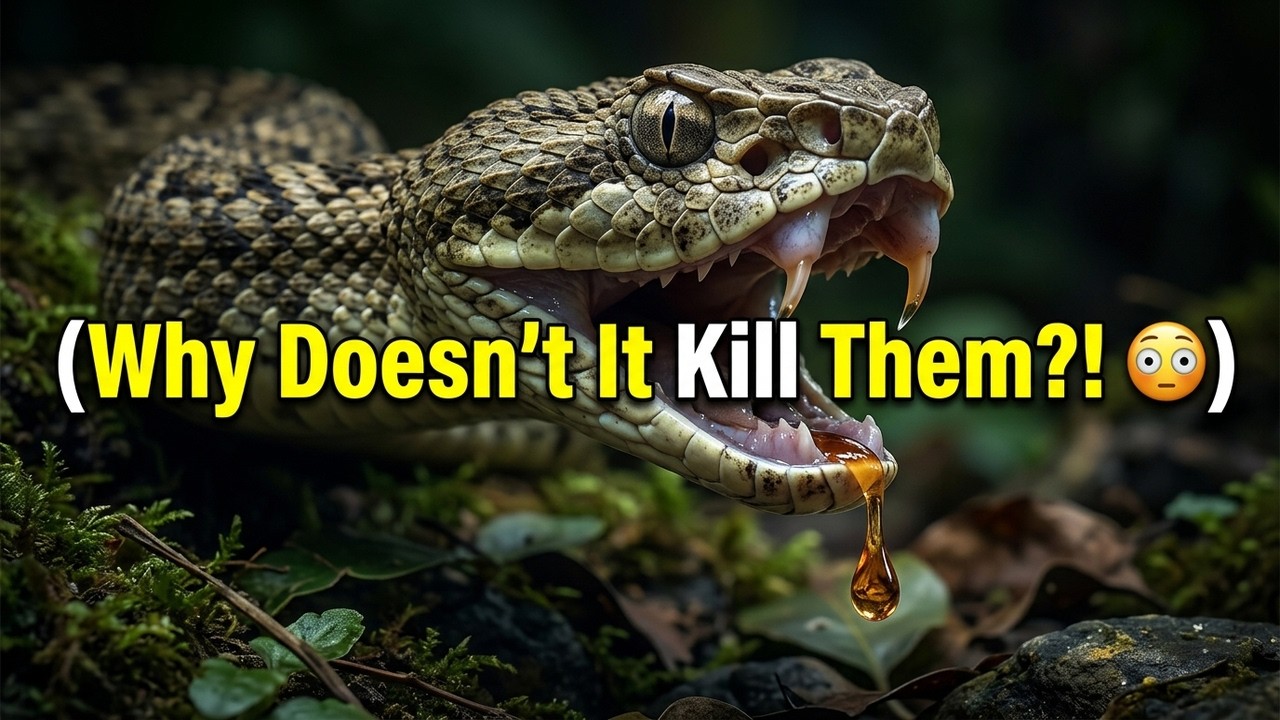 how do snakes not die from their own venom #SnakeVenom