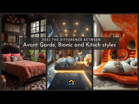 P10/Modern bedrooms. What is the difference between Avant-garde, Bionic and Kitsch styles?