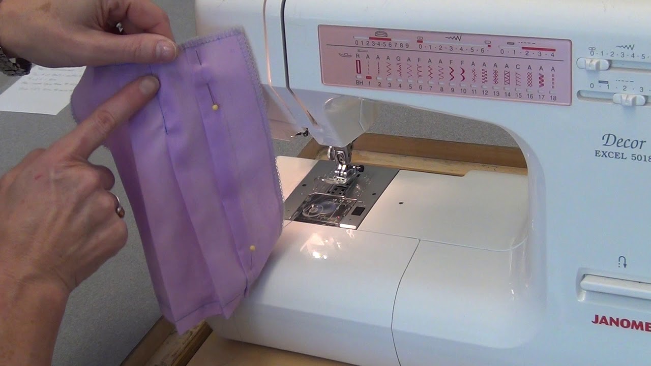 How to Sew Knife Pleats