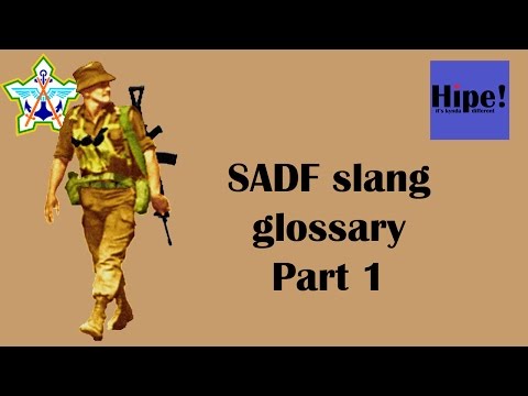 SADF slang glossary