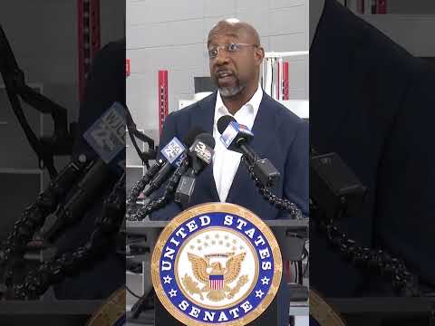Georgia Senator Raphael Warnock endorses Kamala Harris
