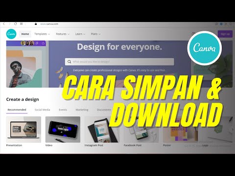 Seri Cara Menggunakan Canva, Cara Menyimpan dan Download Desain dari Canva.