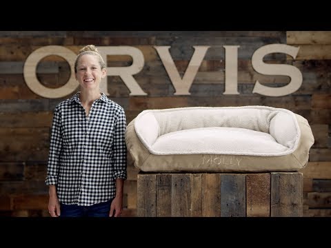 ORVIS - ComfortFill Bolster Dog Bed with Fleece