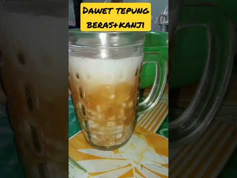 resep dawet 60gr tp beras 40gr tp kanji 500ml air