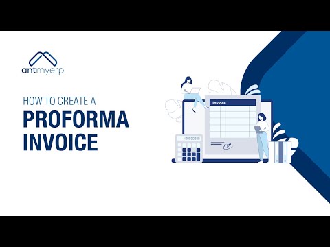 Create a Proforma Invoice in Quotation Management- English | AntMyERP