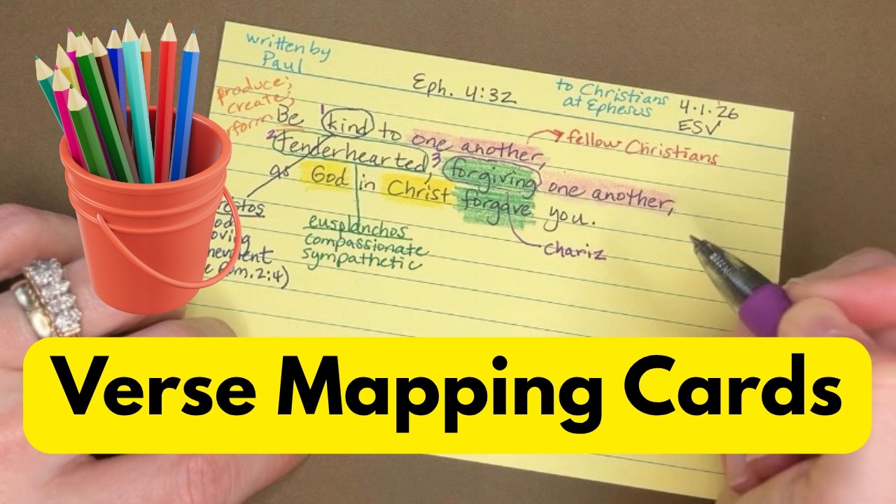Easy Verse Mapping Cards for Beginners