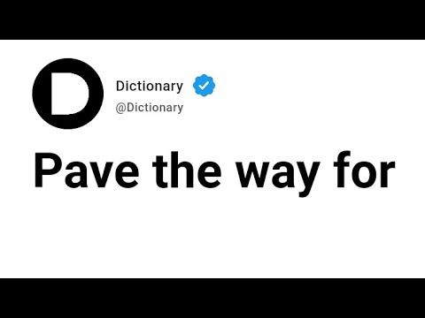 Pave the way for Meaning In English