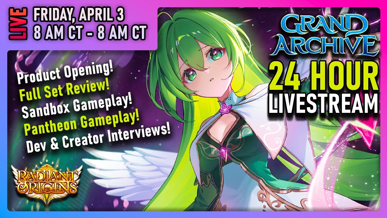 Grand Archive Radiant Origins Release Party - 24 HOUR LIVESTREAM