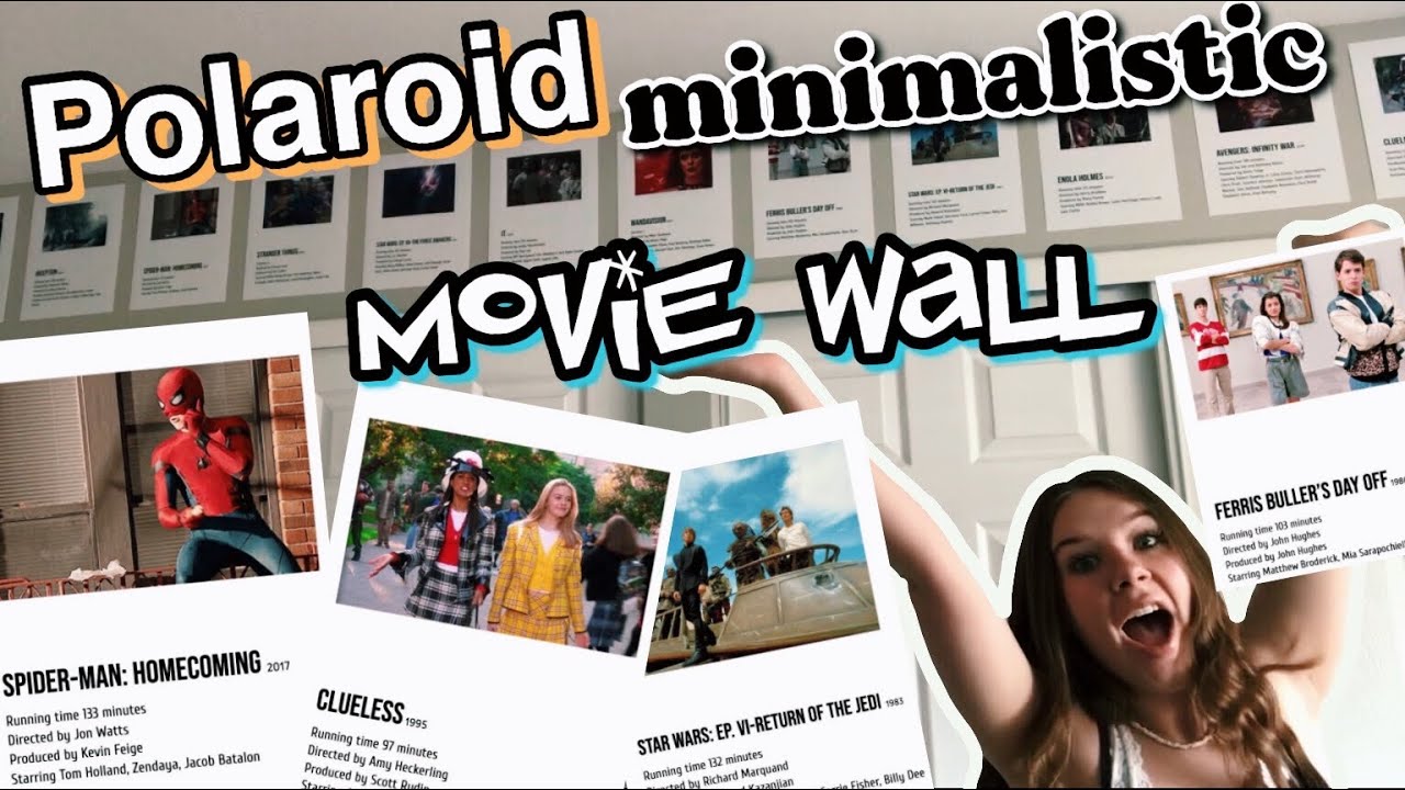 CREATING A POLAROID MINIMALISTIC MOVIE POSTER WALL