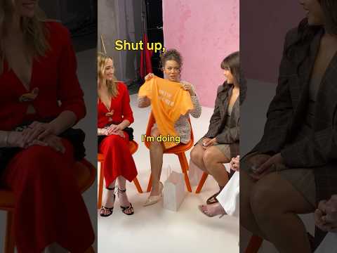 shirt exchange with the cast of Ginny & Georgia