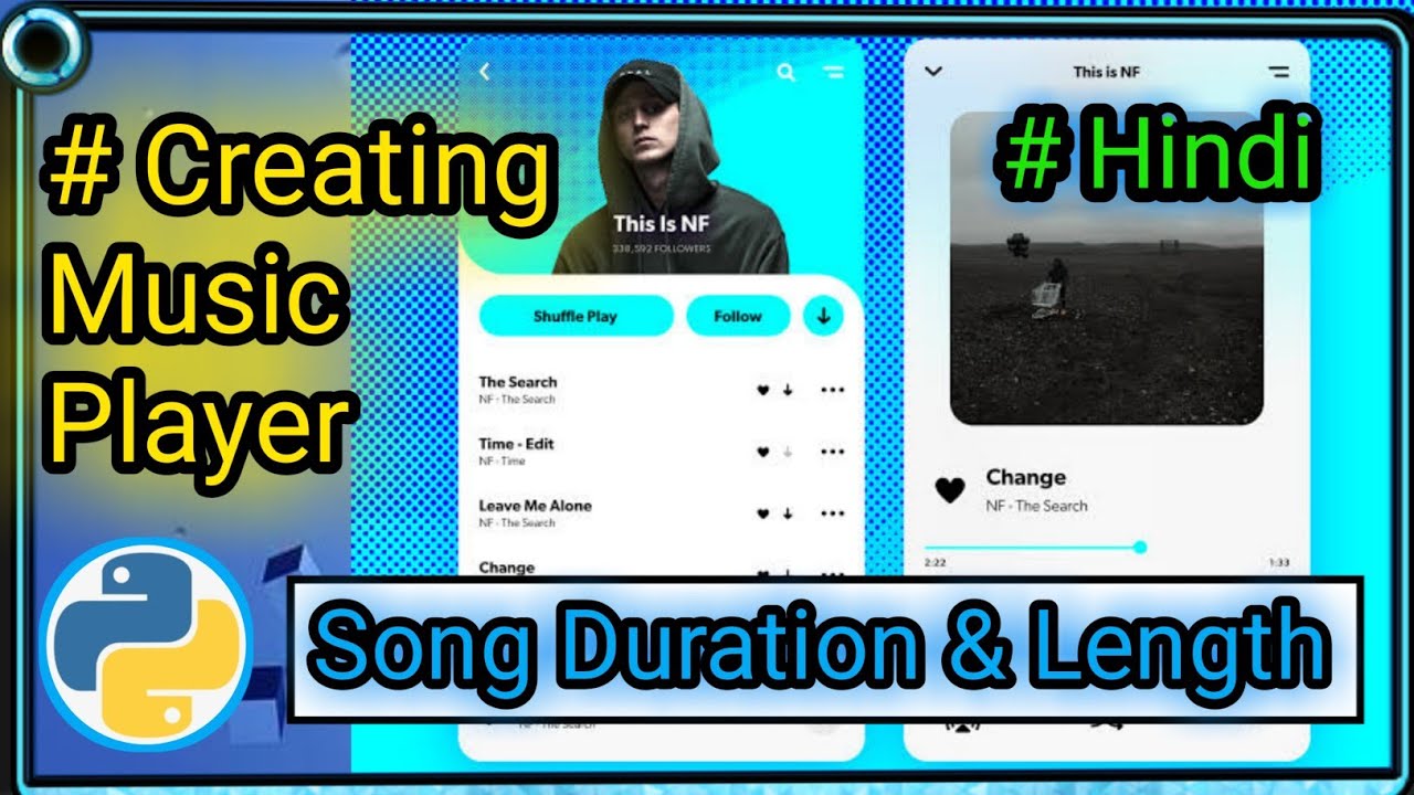 Song Duration & Length l Python (tkinter) l Music Player