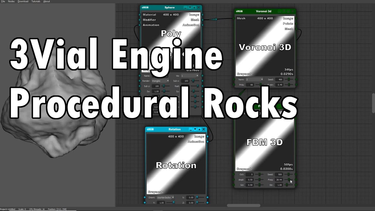 3Vial Engine - Procedural Rocks
