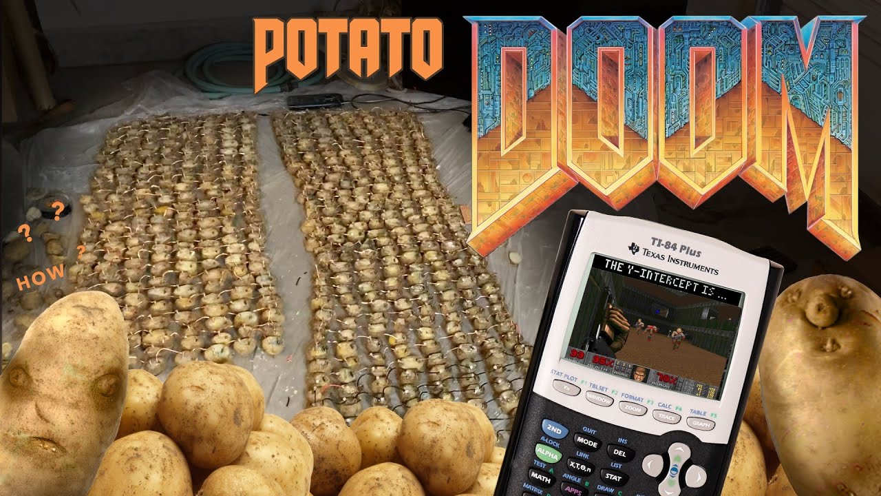 Rodaram Doom numa calculadora alimentada por batatas cozidas