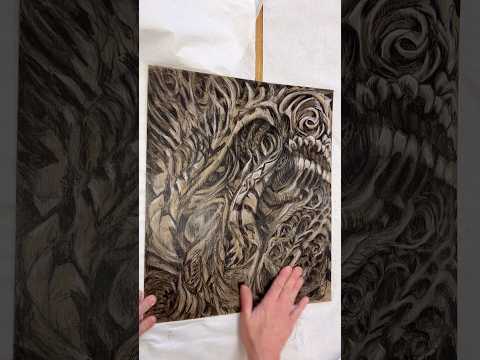 DIY Seal Charcoal Drawings for Mixed Media Art