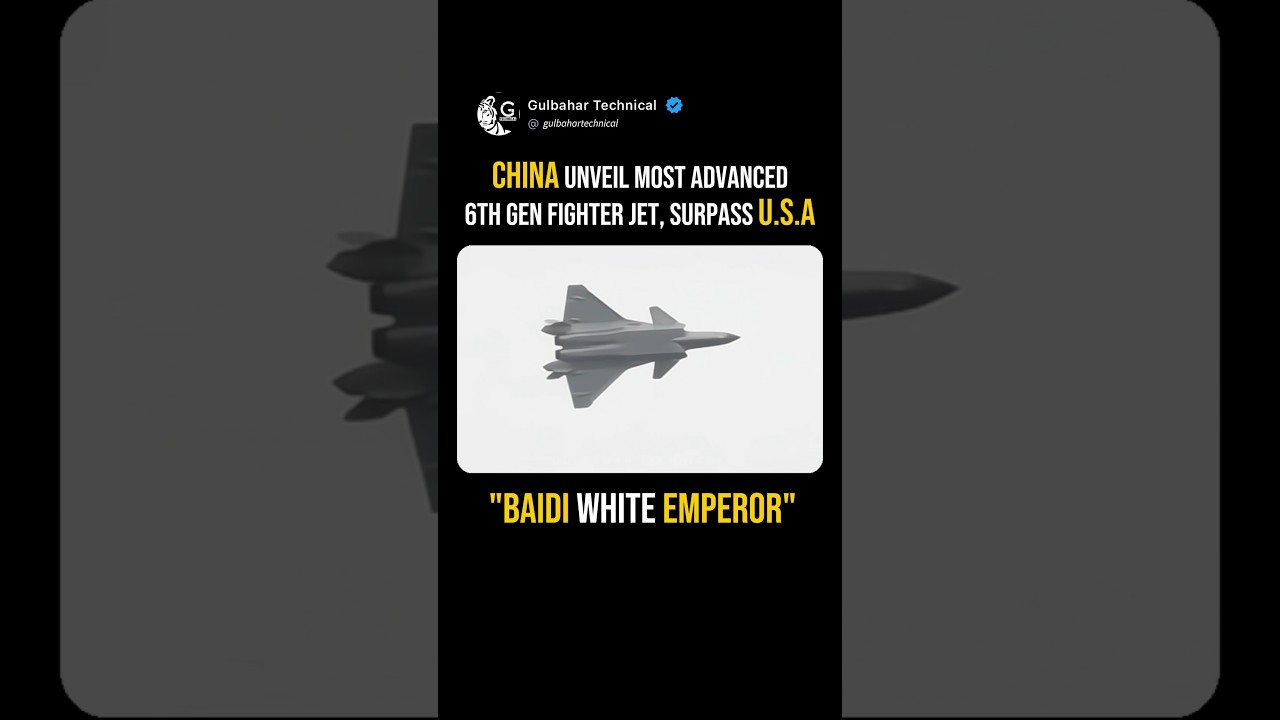 China Unveils Baidi White Emperor – The Most Advanced 6th-Gen Fighter Jet! 🔥 Surpassing the U.S.?🚀