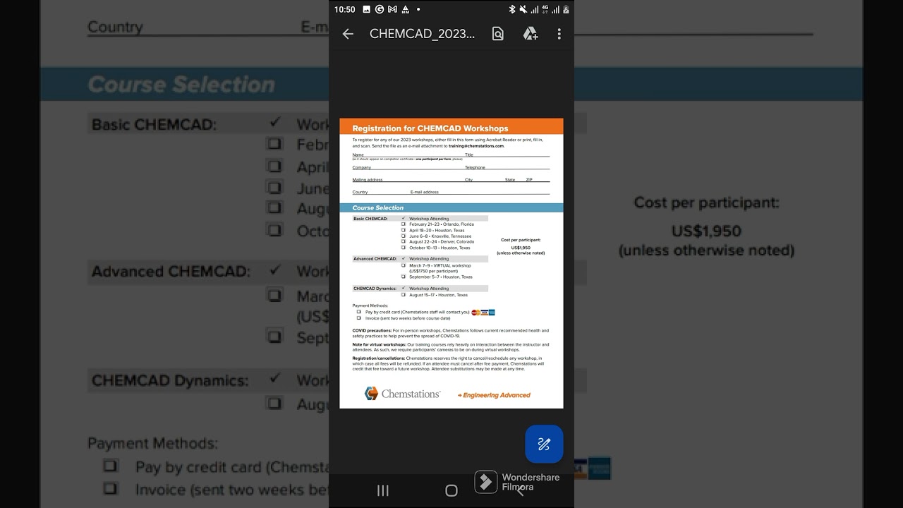 Chemcad simulation software for chemical engineers.