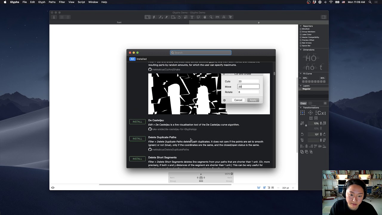 Glyphs Demo for Parsons Spring 2020