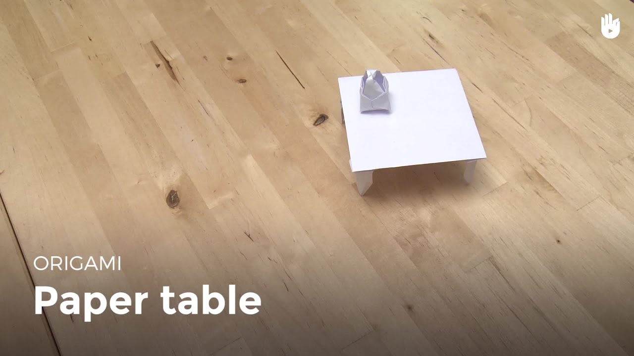 Origami paper table - Learn How to Make Origami | Sikana
