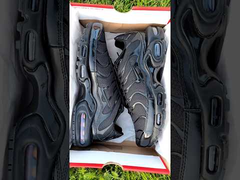 Nike Air Max Plus Triple Black Shoes #nike #airmax #plus @nike