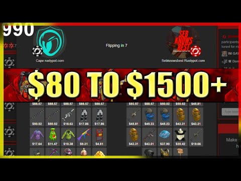 I Made Over $1500+ Profit? Rust Skin Gambling on Rustypot!