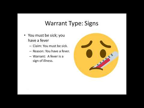 Warrants in an Argument