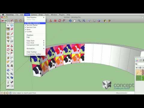 SketchUp Tips and Tricks: Projected Textures vs. Not-Projected Textures