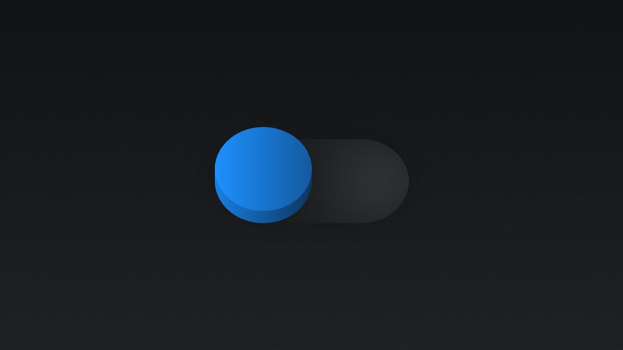 3D Toggle Switch Design With HTML & CSS | 3D Button HTML CSS