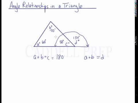 Angle Relationships in Triangles