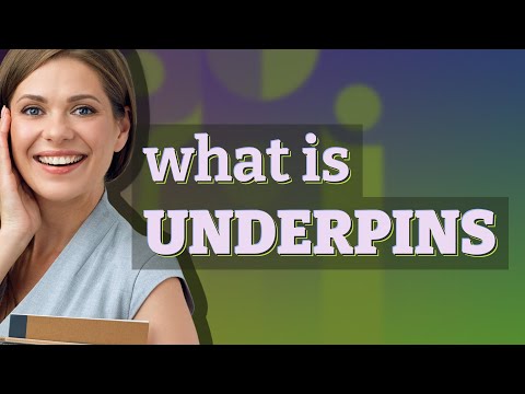 Underpins | meaning of Underpins