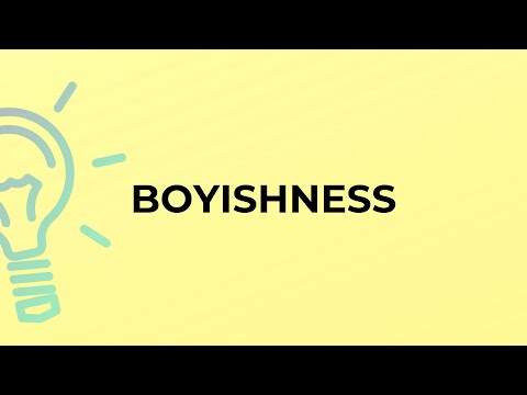 What is the meaning of the word BOYISHNESS?