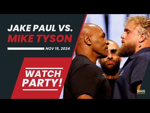 ๐ด Jake Paul vs. Mike Tyson LIVE STREAM | Watch Party & Results | MMA Fighting