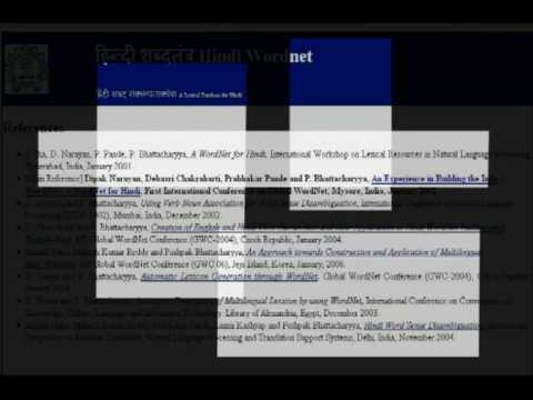 HINDI WORDNET AND ASSOCIATED SOFTWARE PROGRAMS