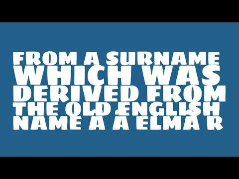 What is the origin of the name Elmer?