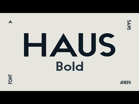 HAUS Sans Bold Font Free Download