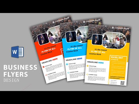 Business Flyers design for Company in Ms Word | A4 flyer template docx