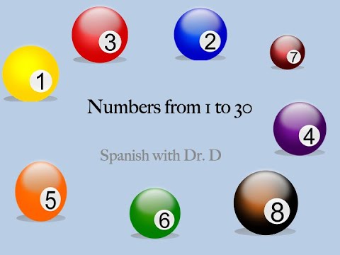 Spanish Numbers 1-30