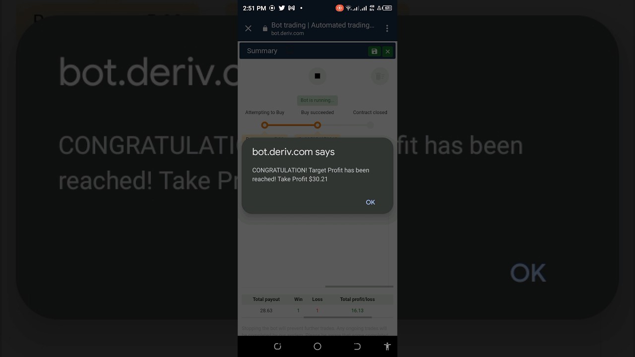 If you don't have this Deriv Binary Bot then you're missing a lot,make at least 30$+ daily