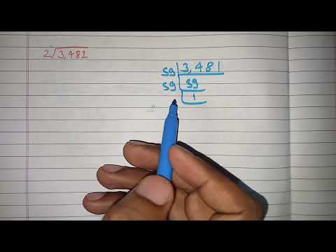 Square Root of 3481 with the help of Prime Factorisation Method 2√3481