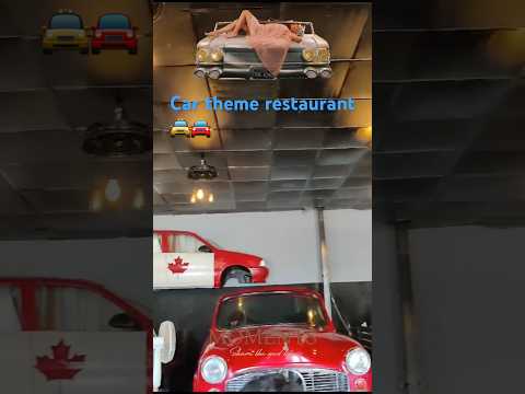 Hungry cars🚗 first car restaurant in chennai🎉🤩#hungrycar #car #themepark #food #briyani #shorts