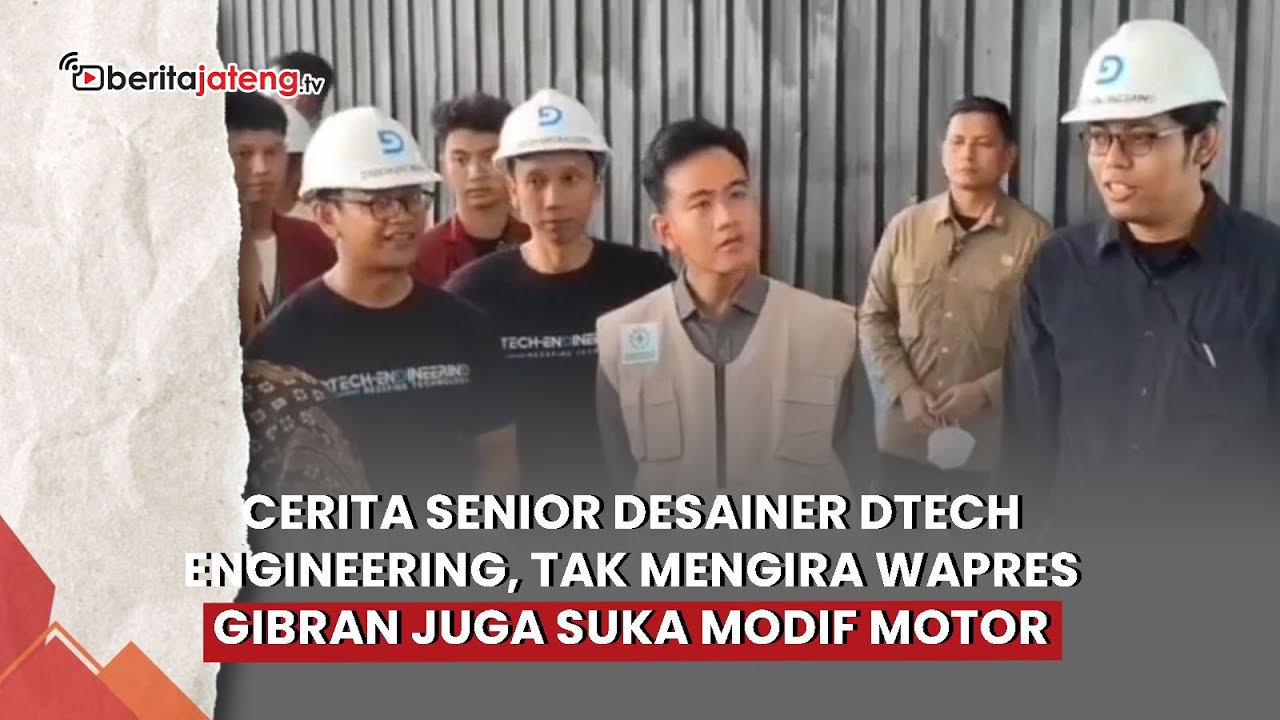 A Senior Designer from DTech Engineering shared his surprise at Vice President Gibran's passion f...