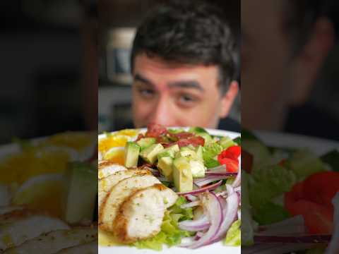 Cobb Salad With Honey Mustard Vinaigrette! #cobbsalad #saladrecipe #healthyrecipes