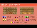 Pastel Text Colours [JAVA EDITION] Minecraft Texture Pack